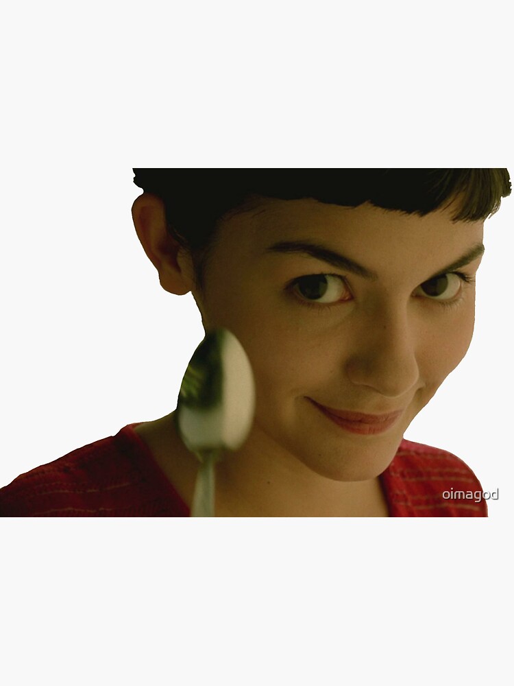 "Amelie w Spoon" Sticker for Sale by oimagod | Redbubble