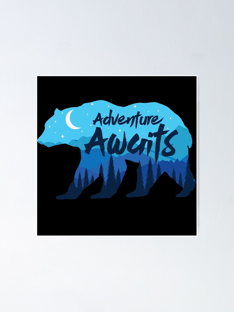 "Adventure Awaits, CAMPING | VSCO Aesthetic" Poster for Sale by ...