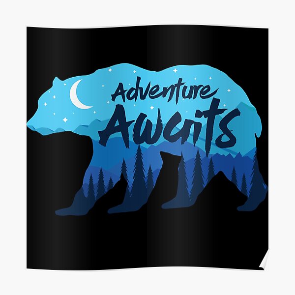 "Adventure Awaits, CAMPING | VSCO Aesthetic" Poster for Sale by ...
