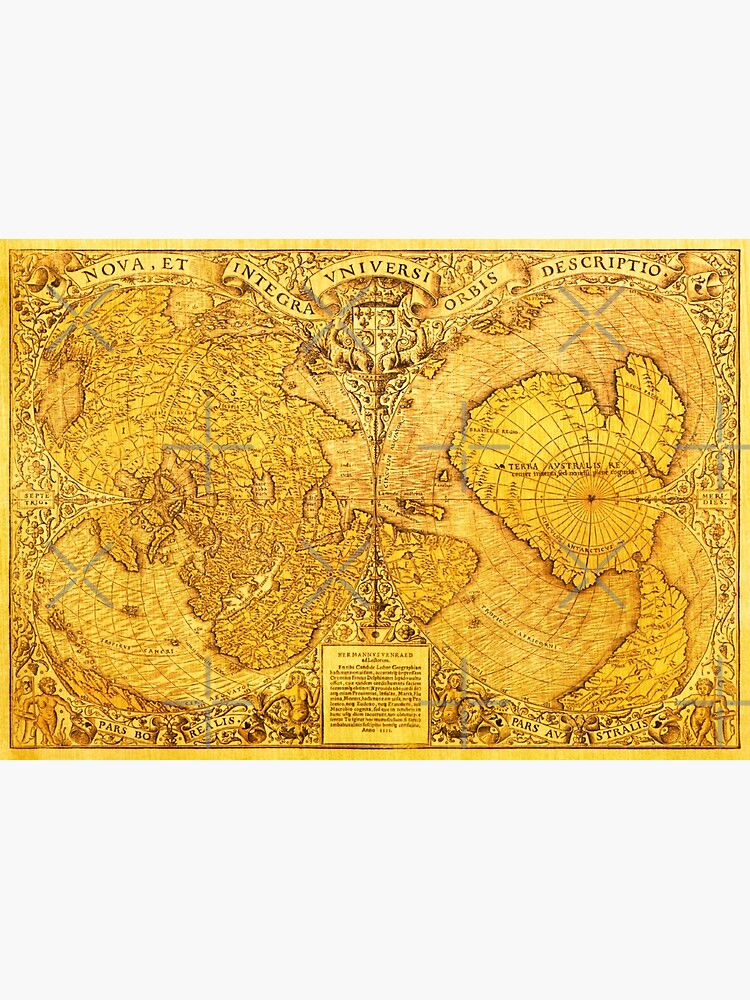 "1531 World Map" Photographic Print for Sale by Kayadesignsja | Redbubble