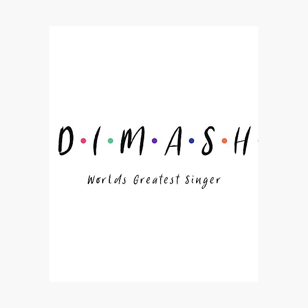 "DIMASH Kudaibergen Worlds Greatest Singer" Photographic Print by ...