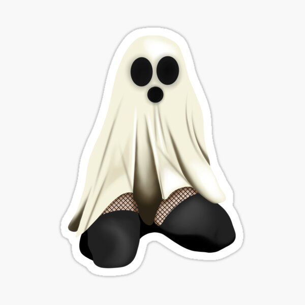 "Ghost With Fishnets & Thigh Highs" Sticker for Sale by XsummershyX ...
