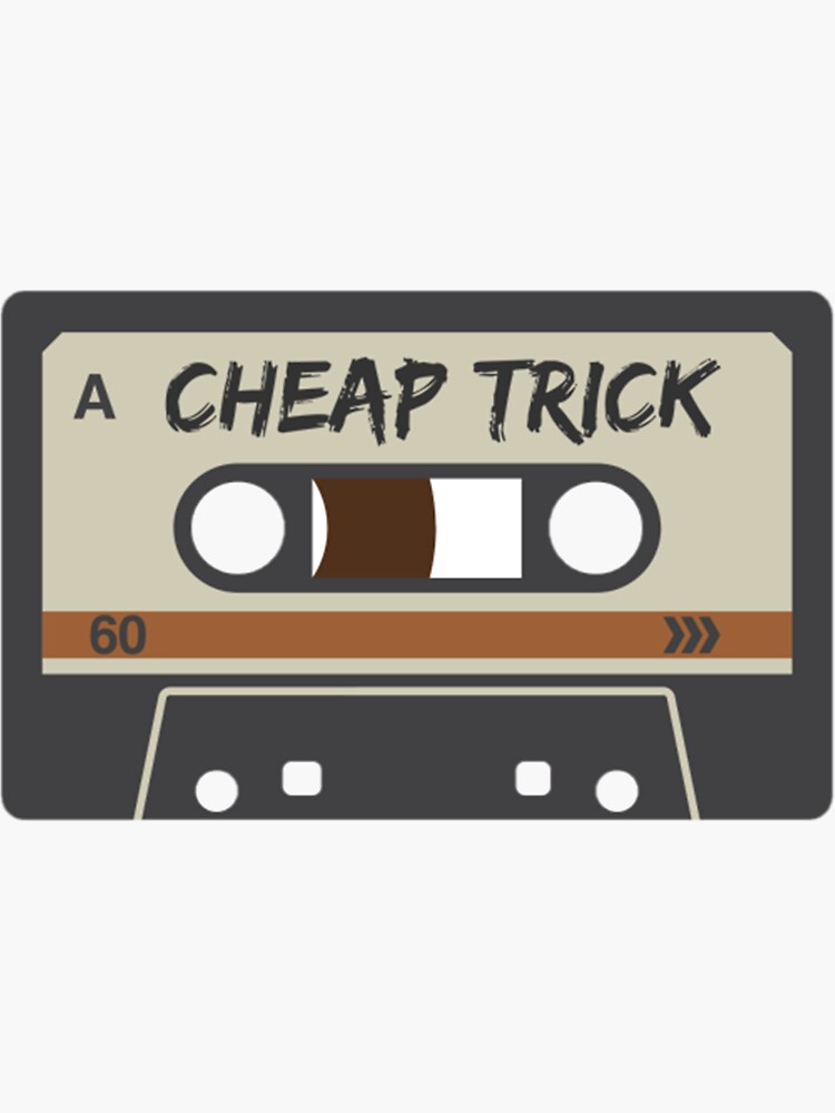"Cassette retro cheap trick" Sticker by AnthonyBlak | Redbubble