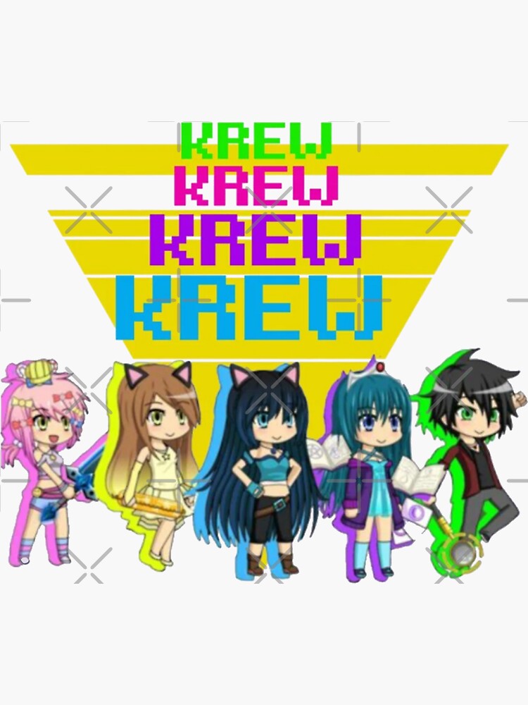 "Krew Funneh Life " Sticker by SkyRed233 | Redbubble
