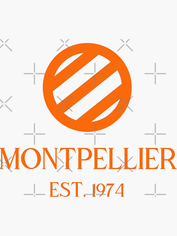 "Montpellier Orange 2" Sticker for Sale by VRedBaller | Redbubble