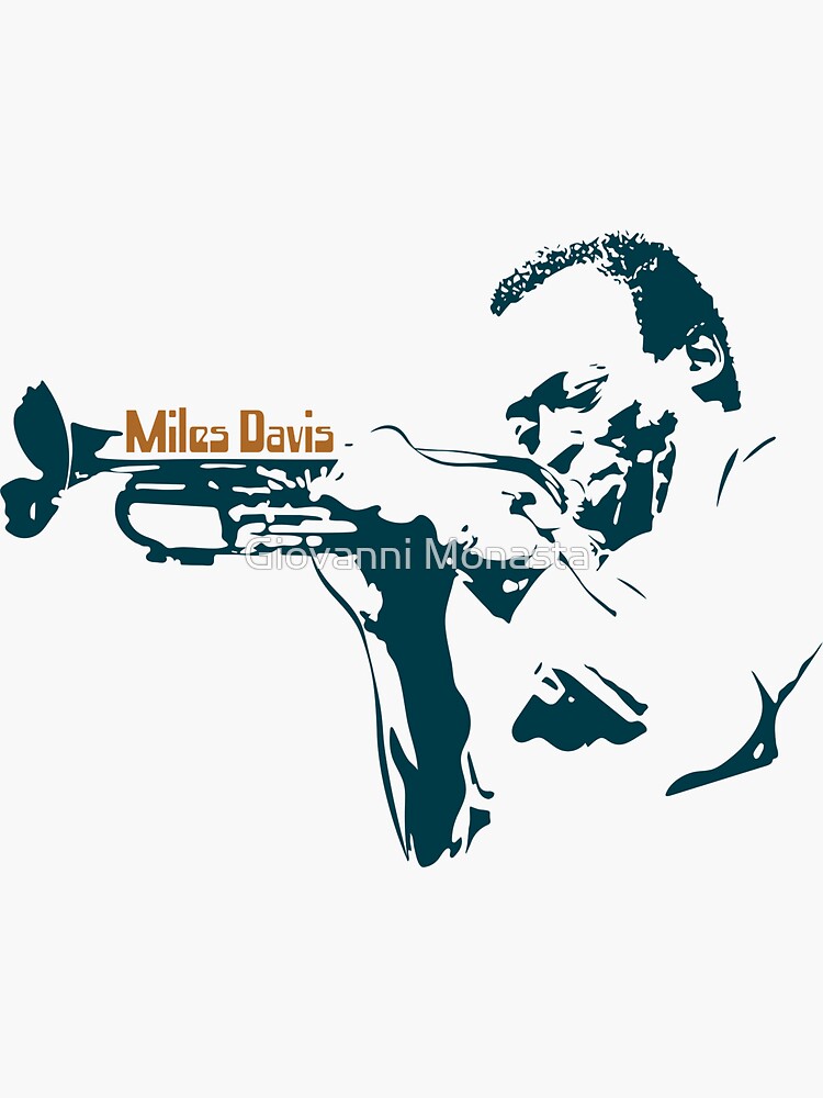"Miles Davis" Sticker by GrahicMonas | Redbubble