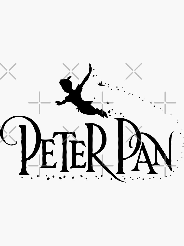 "peter pan logo" Sticker for Sale by Leyzel | Redbubble