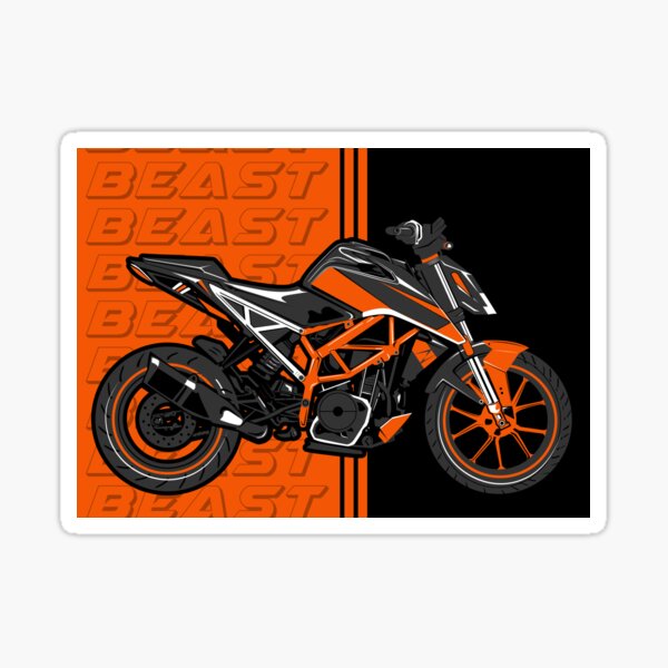 "KTM iillustration" Sticker by Maliceandverd | Redbubble