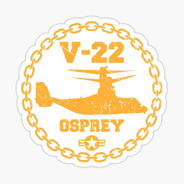 "V22 Osprey Multimission Tiltrotor" Sticker for Sale by VenomMancer ...