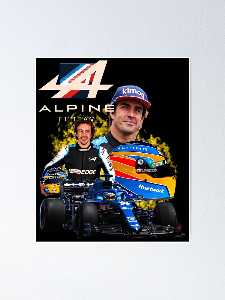 "Fernando Alonoso Formula One Alonso World Champion F1 #`13 Alpine ...