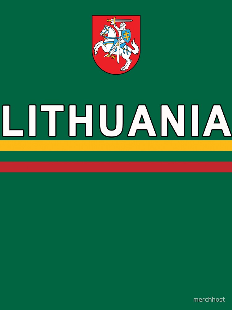 "Lithuania Lietuvos National Soccer Jersey" T-shirt for Sale by ...