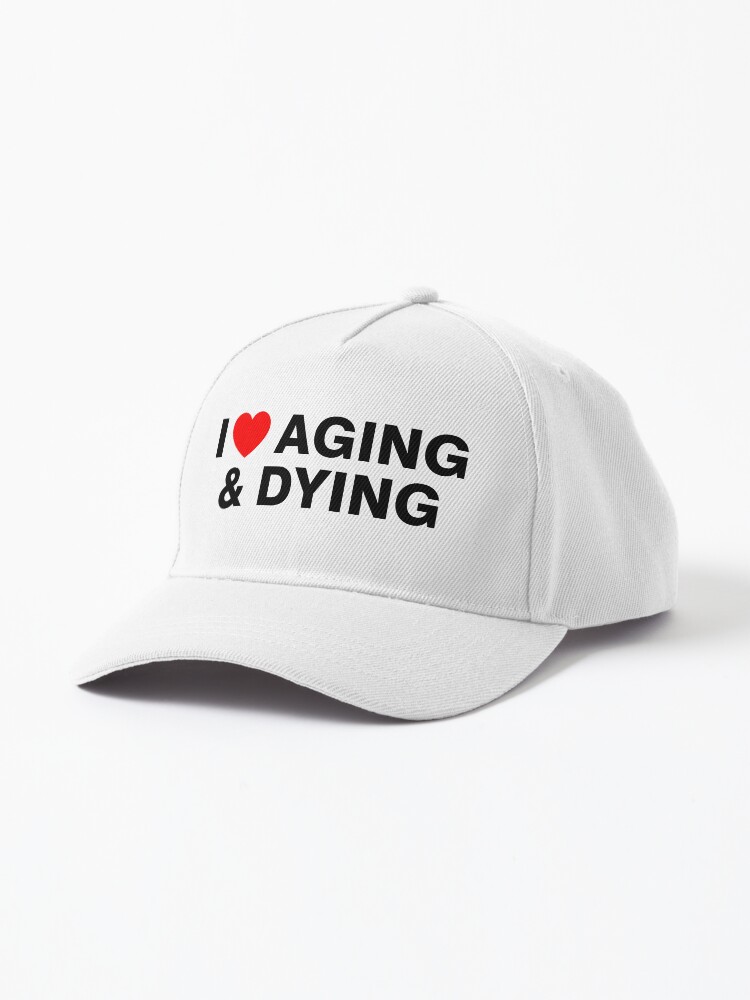dying baseball cap
