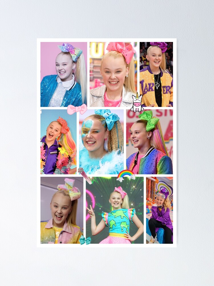 "jojo siwa collage" Poster by Moonlight-tree | Redbubble