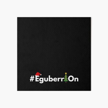 Lámina rígida «Hashtag Eguberri On - Feliz Navidad en euskera con gorro ...