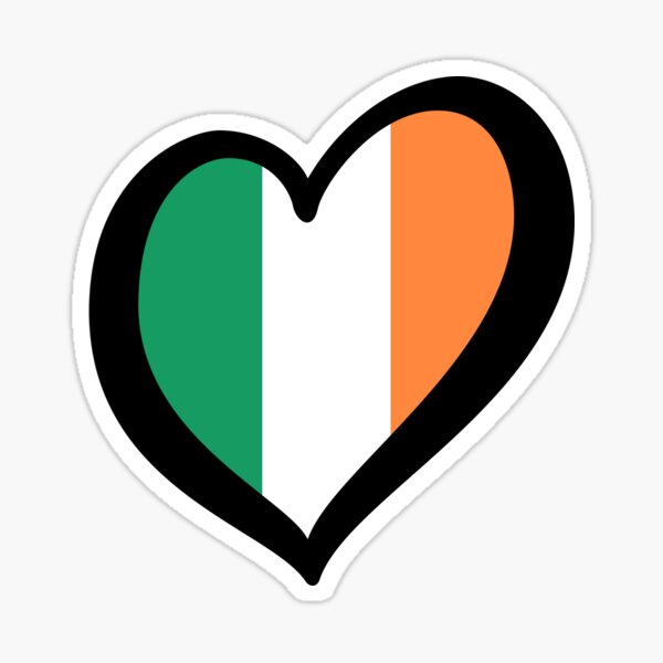 "Eurovision-style Heart - Ireland" Sticker for Sale by kyri-and-yv ...
