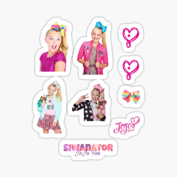 "jojo siwa collage" Sticker for Sale by Moonlight-tree | Redbubble