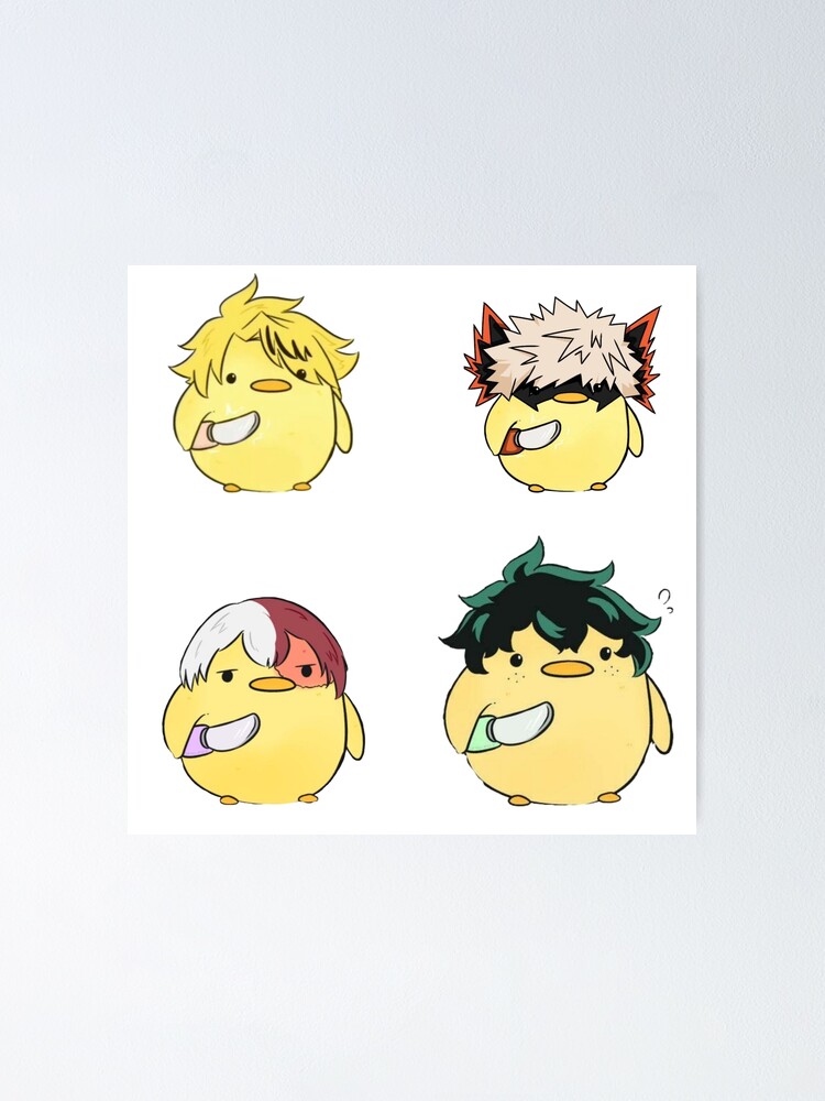 "BNHA my hero academia duck pack" Poster for Sale by popshopcorn ...
