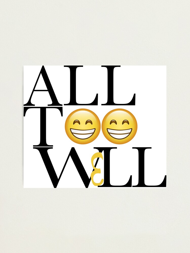 "All Too Well, Smiley Emoji" Photographic Print for Sale by ...