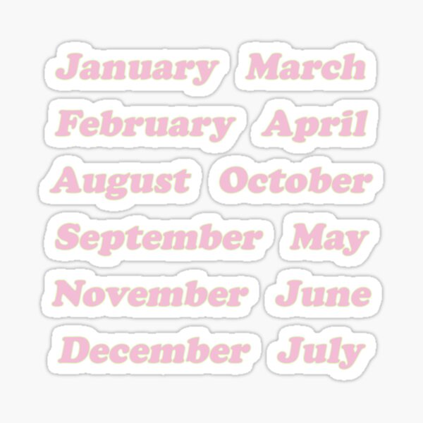 Script Stickers Bullet Journal Sticker Undated Planner Sticker Pink Day ...