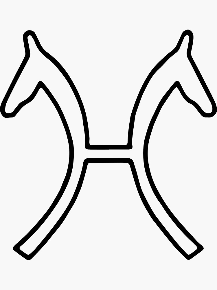 "Hanoverian Symbol " Sticker for Sale by suzcdesigns | Redbubble