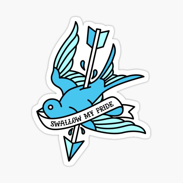 Swallow My Pride Sticker By Rmrc28 Redbubble