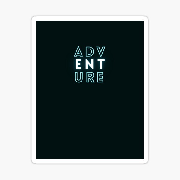 "ADVENTURE - Embark on the Journey" Sticker by DeckerSe | Redbubble