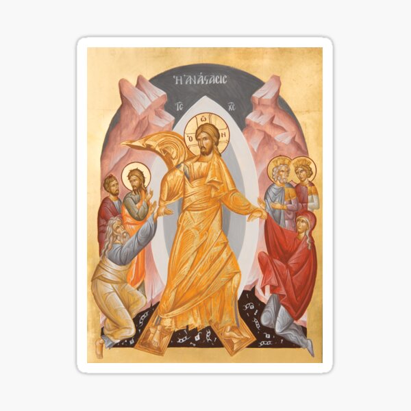"Resurrection of Christ" Sticker for Sale by ikonographics | Redbubble