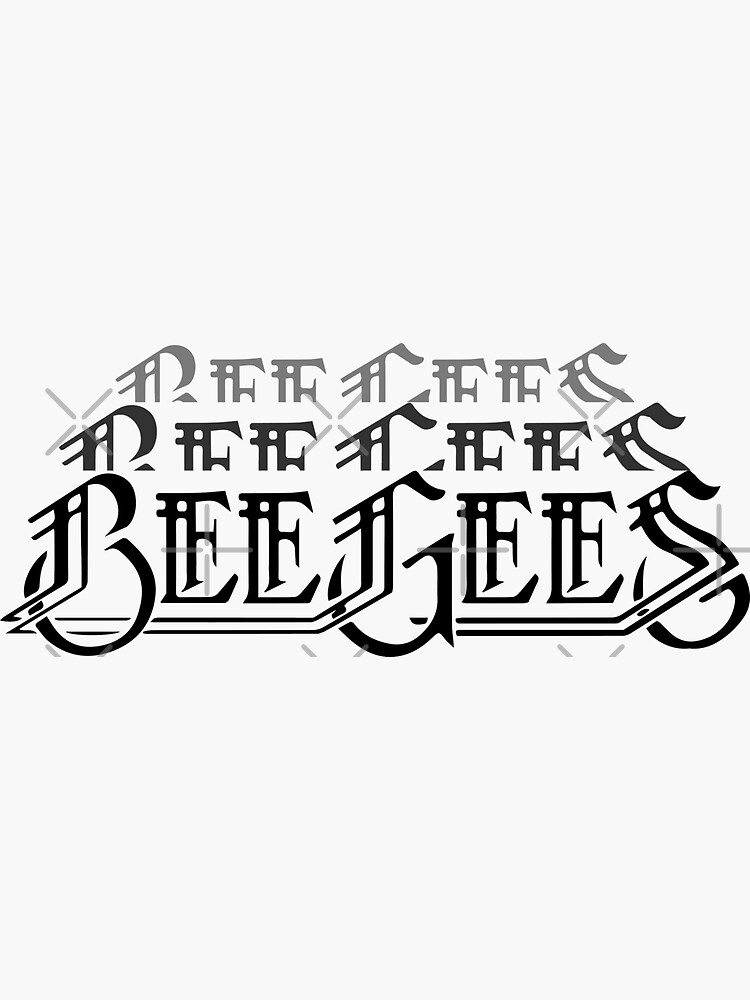 "Bee Gees Design" Sticker by RainSugarSalt | Redbubble