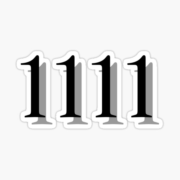 "Angel Numbers, 1111, 11:11" Sticker for Sale by RoseannesLegacy ...
