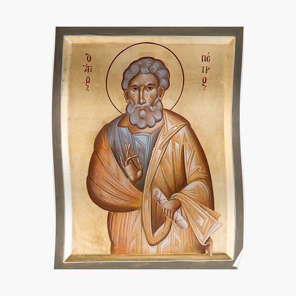 "St Peter the Apostle" Poster for Sale by ikonographics | Redbubble