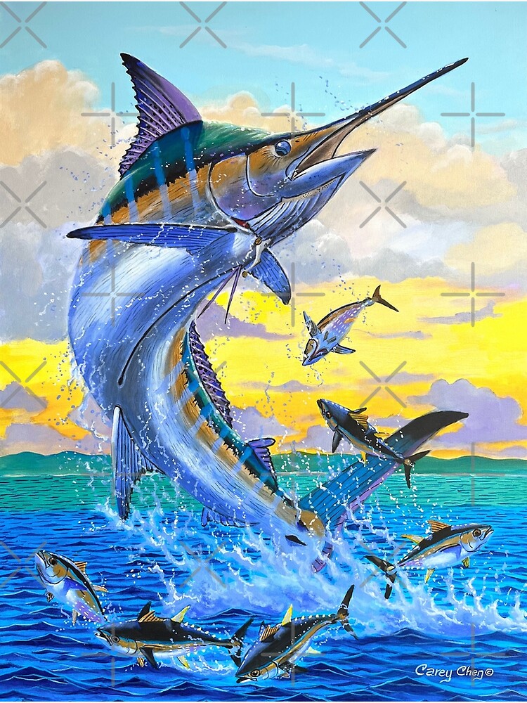 "Busting Marlin" Poster for Sale by Bluemarlin | Redbubble