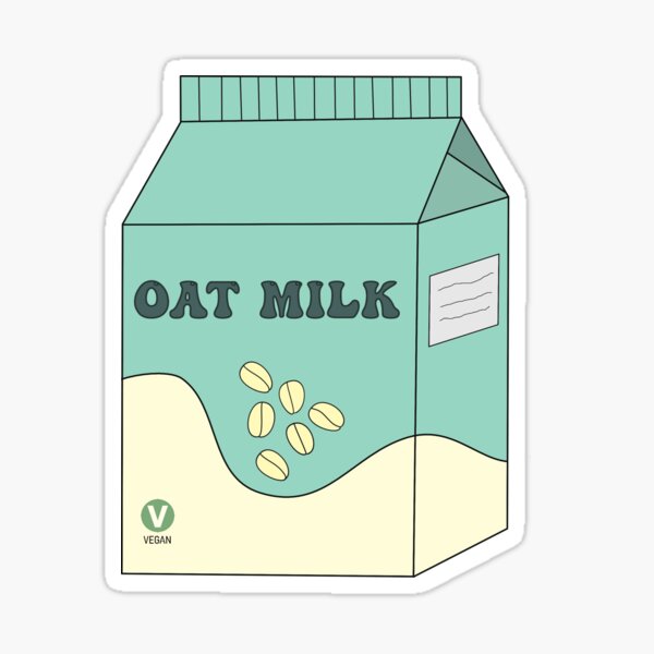 "Carton of Oat Milk" Sticker for Sale by ecivico | Redbubble