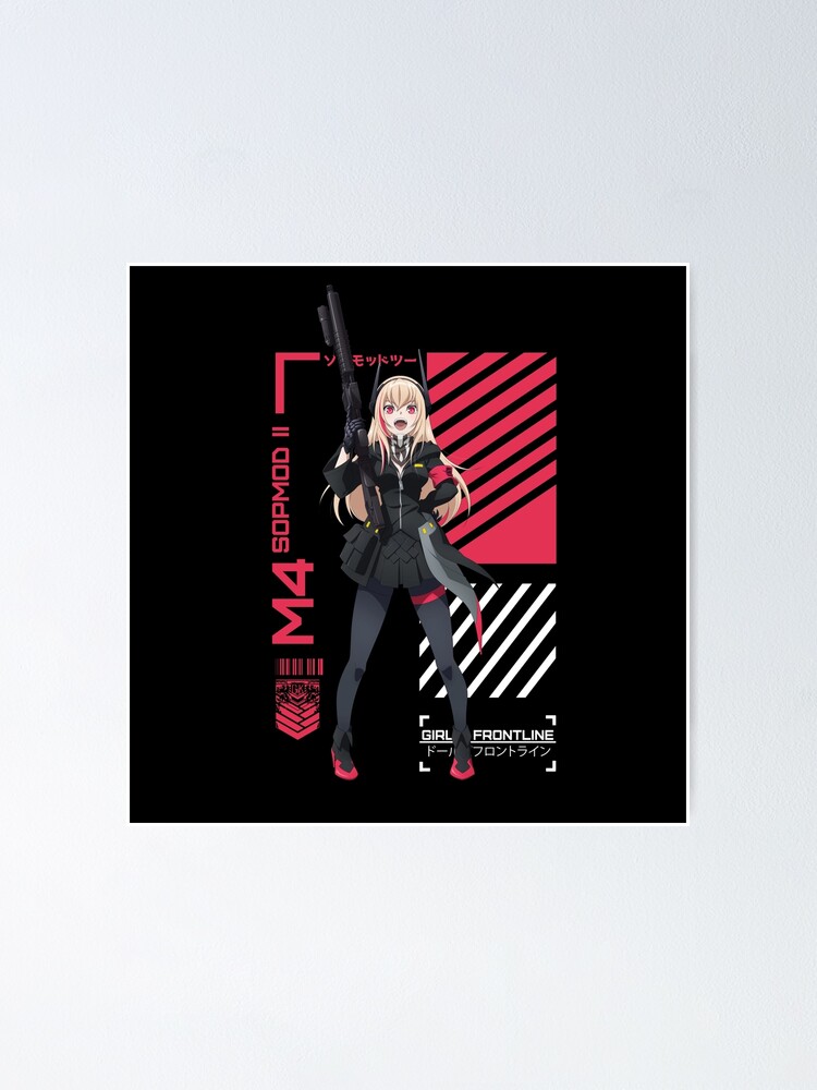 "M4 SOPMOD II - Dolls Frontline" Poster for Sale by Shugoku | Redbubble