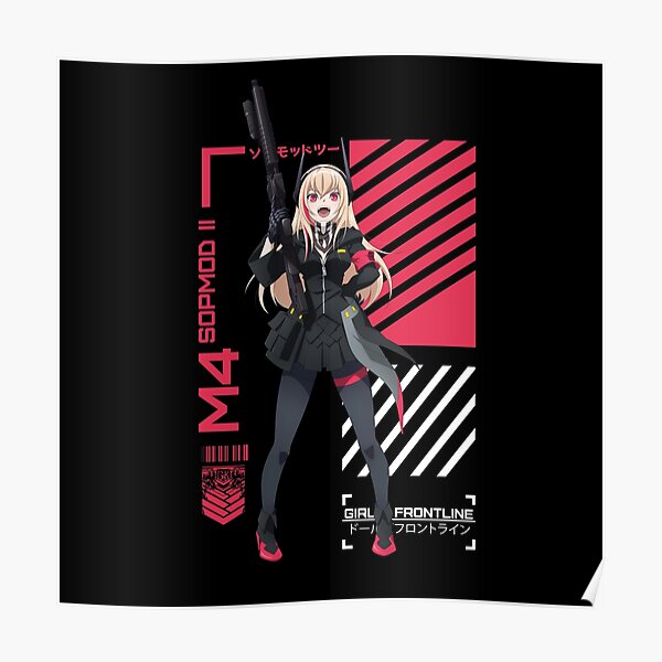 "M4 SOPMOD II - Dolls Frontline" Poster for Sale by Shugoku | Redbubble