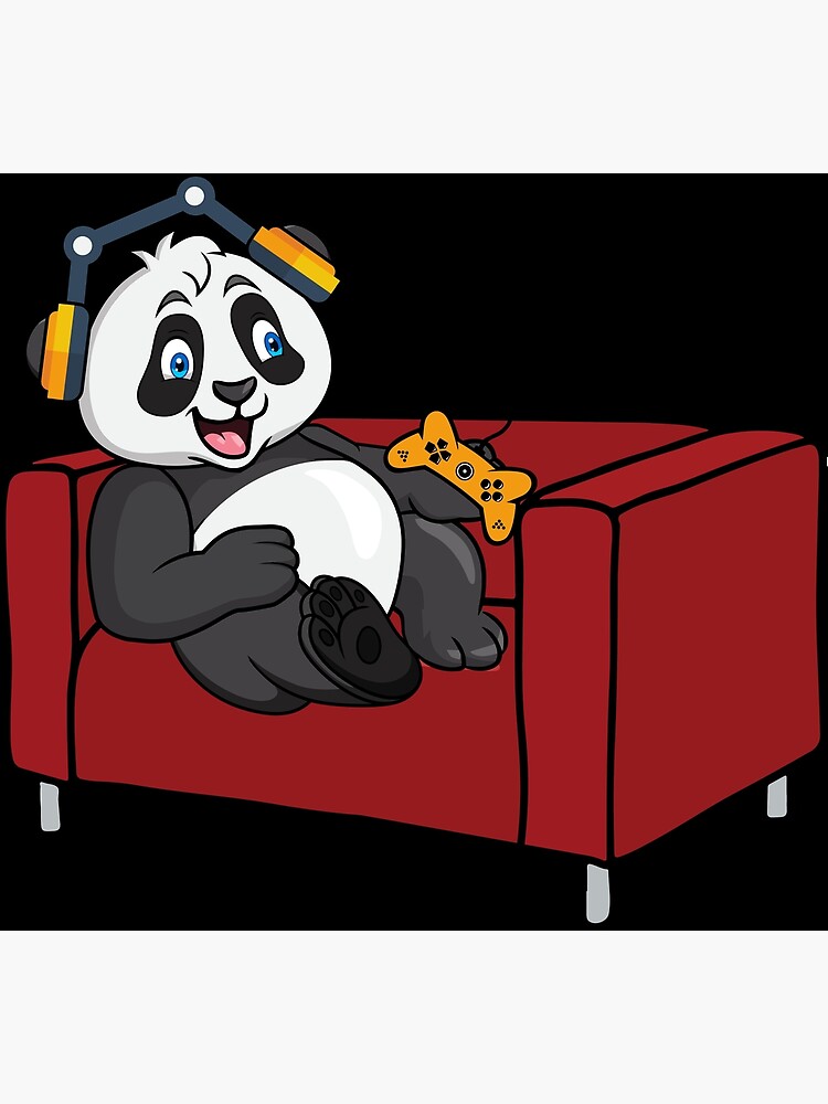 "Cute Gamer Panda Bear" Poster for Sale by belhbib | Redbubble