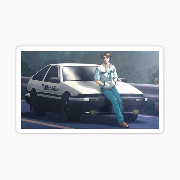 "Initial D " Sticker for Sale by bdadsmagee | Redbubble