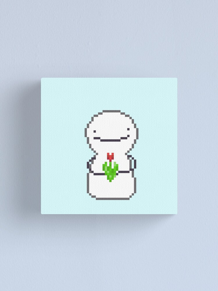 "dream pixel art blob - red tulip" Canvas Print for Sale by sezalilly ...