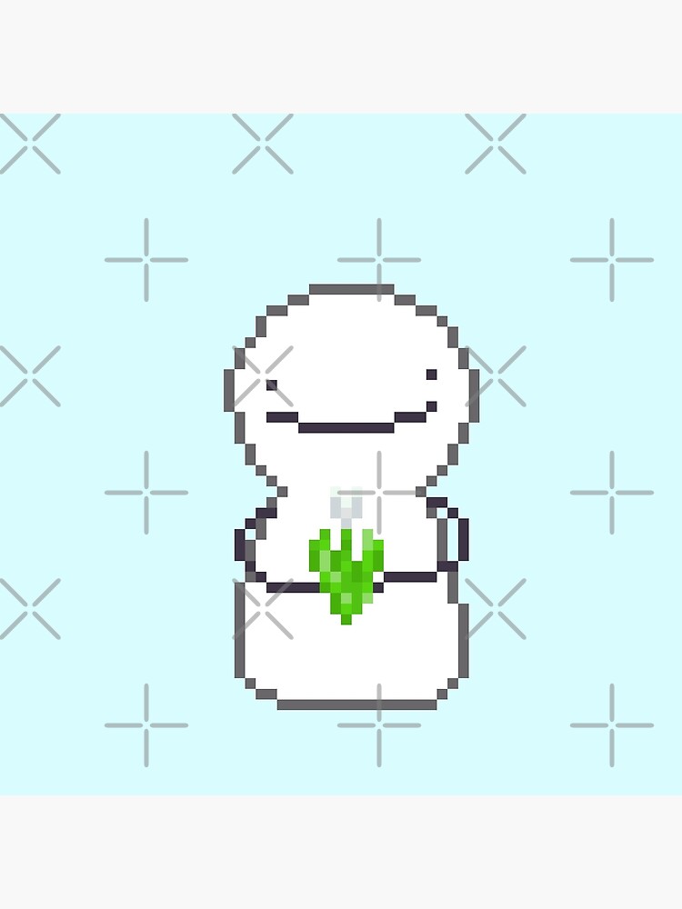 "dream pixel art blob - white tulip" Poster by sezalilly | Redbubble