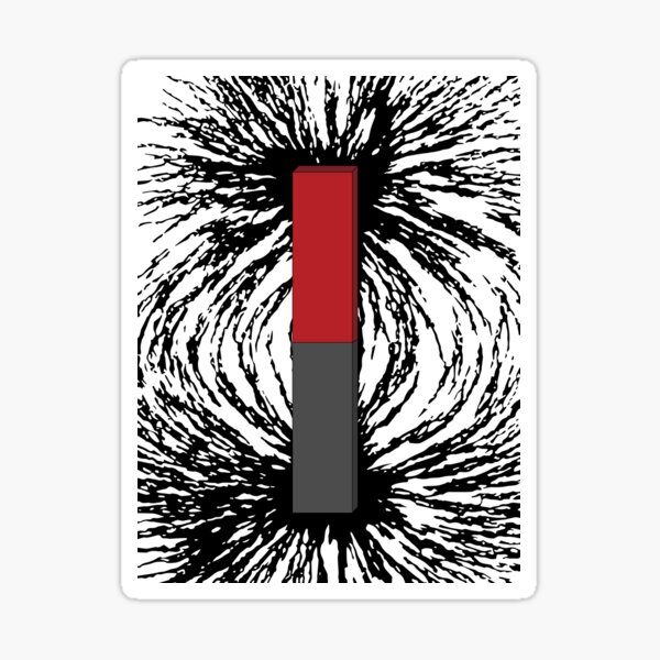 "Magnetic Field" Sticker for Sale by lemonharangue | Redbubble