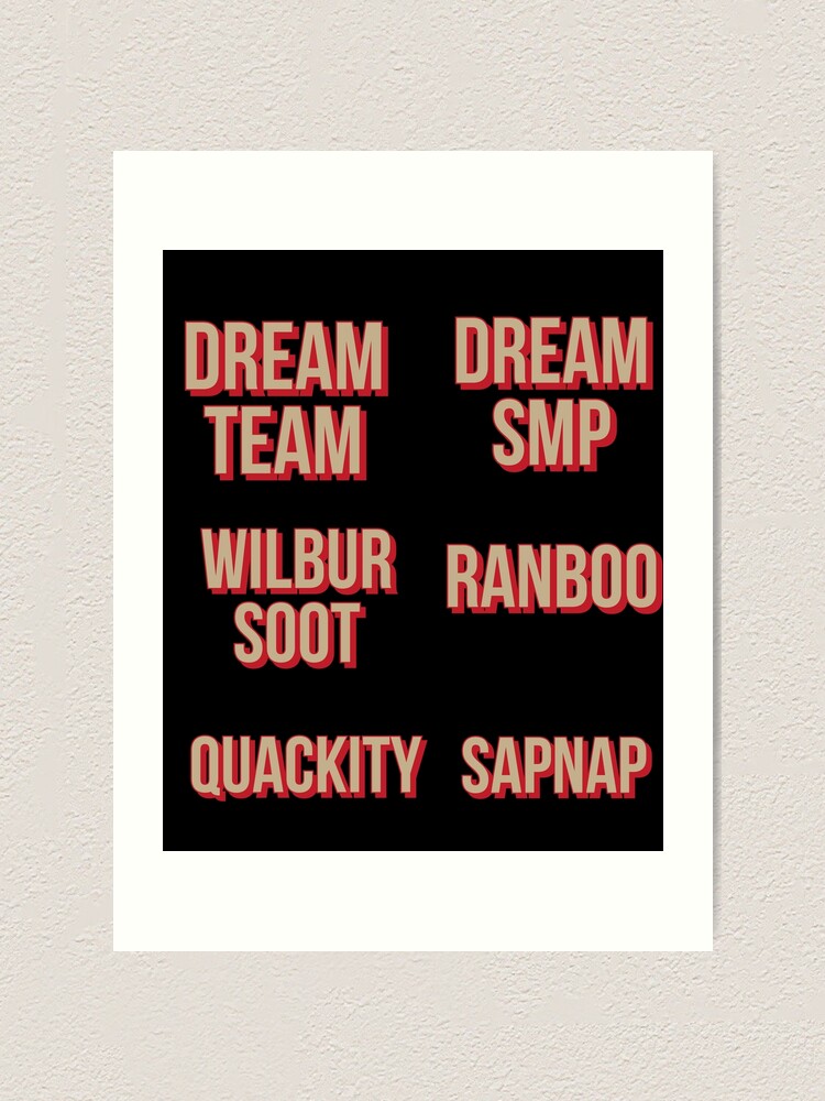 " dream smp all members " Art Print for Sale by Funkteezz | Redbubble