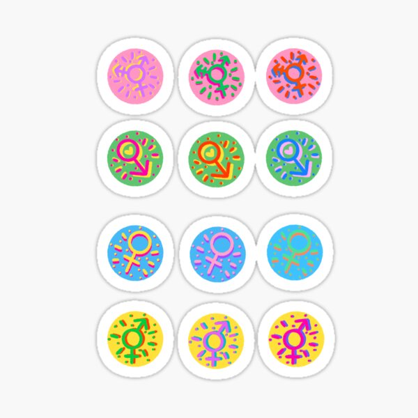"Trans Joy Identity Symbols" Sticker for Sale by breckinbubble | Redbubble