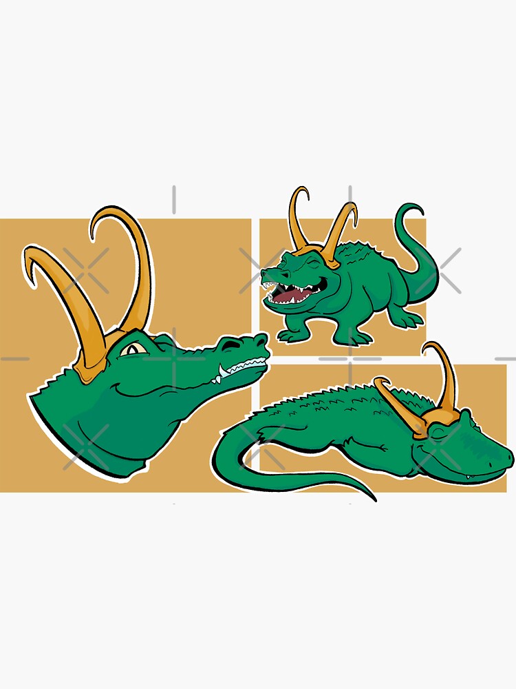 " Croki x 3 Variant" Sticker by blujai | Redbubble