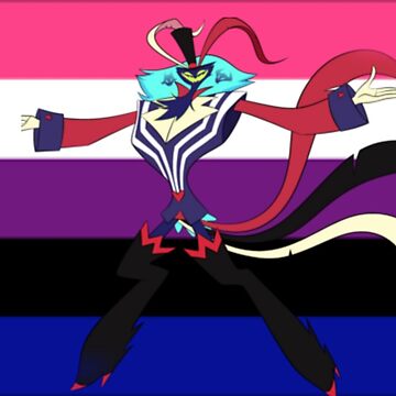 "asmodeus Genderfluid pride " Sticker for Sale by Cosplayshin | Redbubble