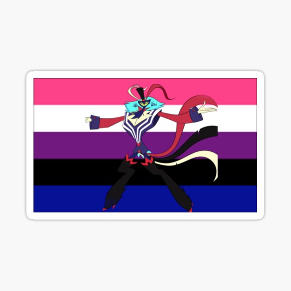 "asmodeus Genderfluid pride " Sticker for Sale by Cosplayshin | Redbubble