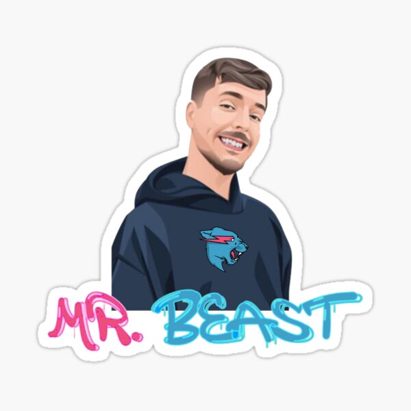 "mr beast mrbeast6000 " Sticker by asaadV | Redbubble