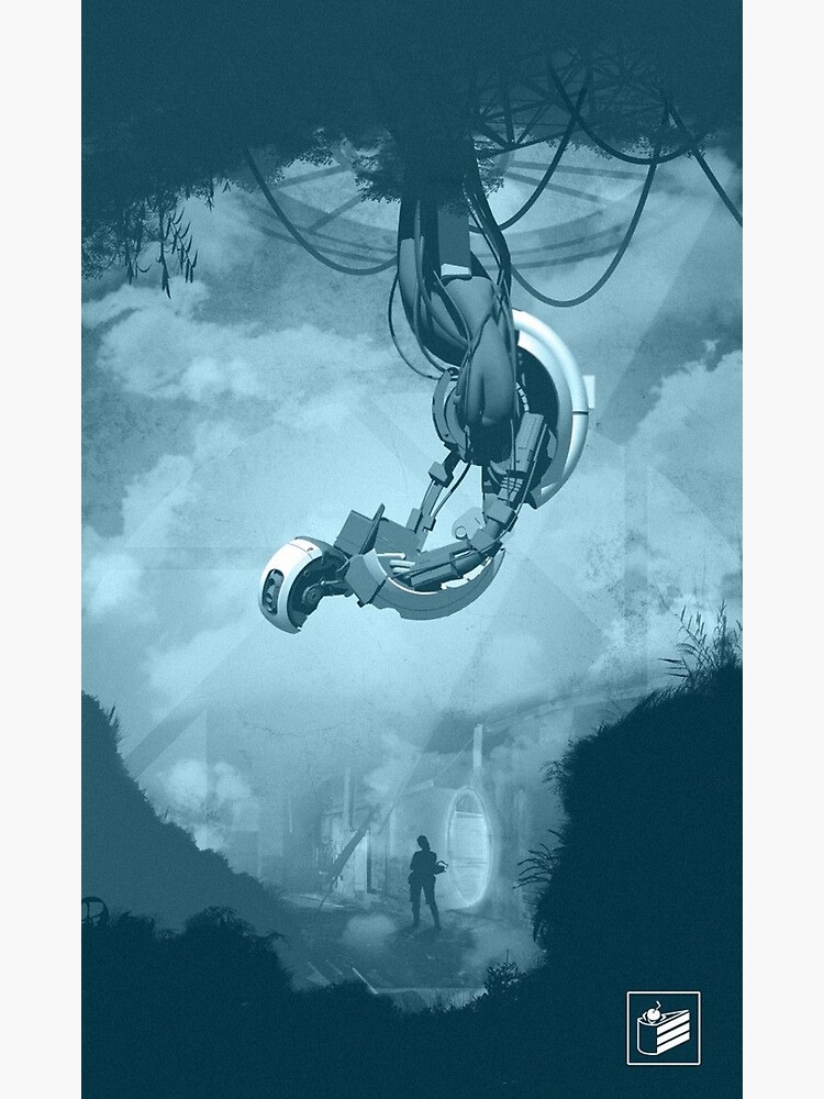 "Portal 2 Robot Hang From Roof " Poster for Sale by Vintage-Travler ...