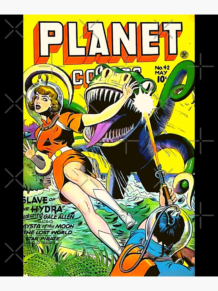 "Planet Comics - #42 - Vintage Retro Science Fiction Comic Book Cover ...
