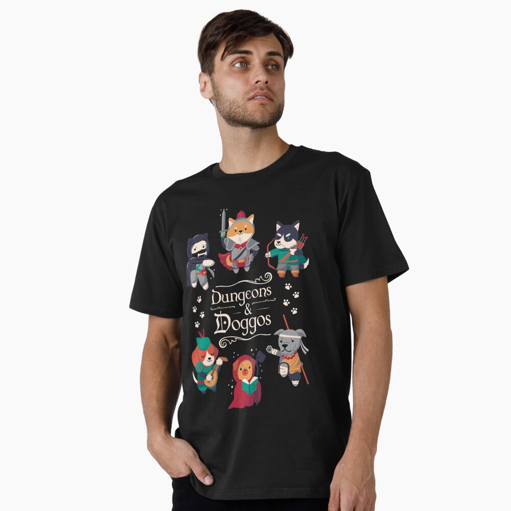 "Dungeons and Doggos" Essential T-Shirt by Domiichan | Redbubble