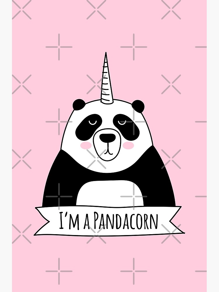 "I’m a Pandacorn - Panda Unicorn" Art Print by HappyCatPrints | Redbubble