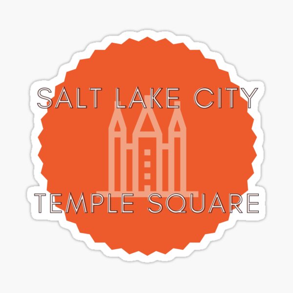 "Temple Square Mission Design" Sticker by MrsSynclair | Redbubble